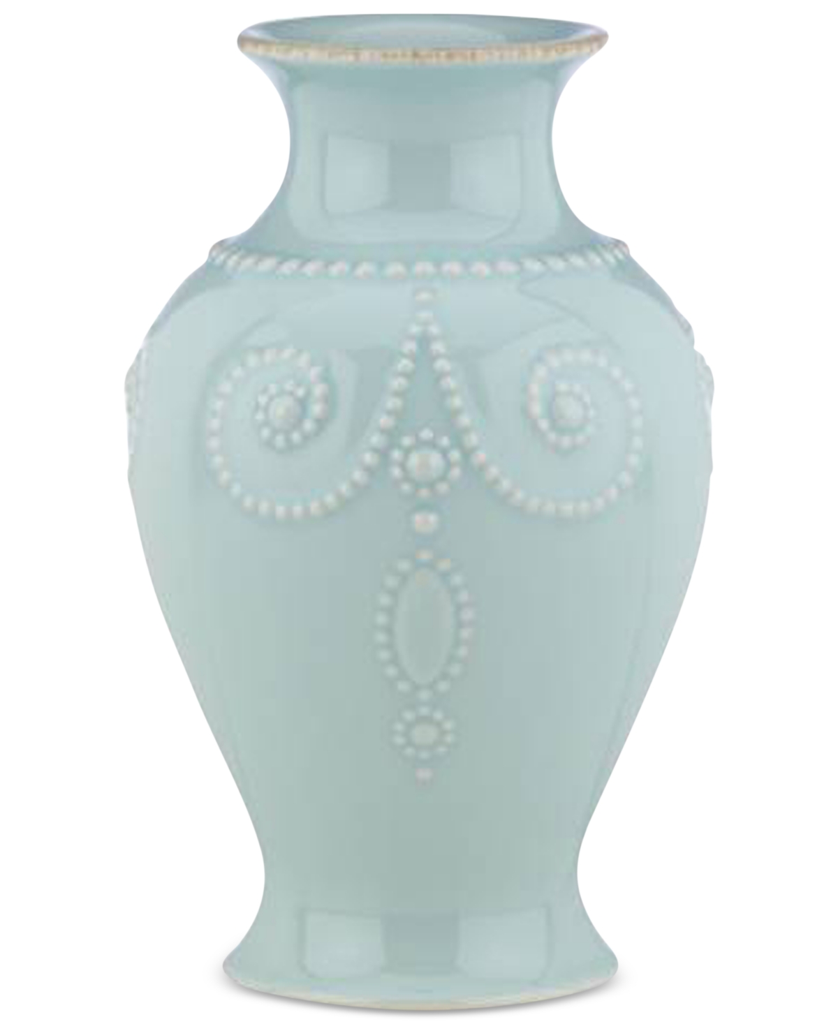 Click here for Lenox French Perle Bouquet Vase - Ice Blue prices