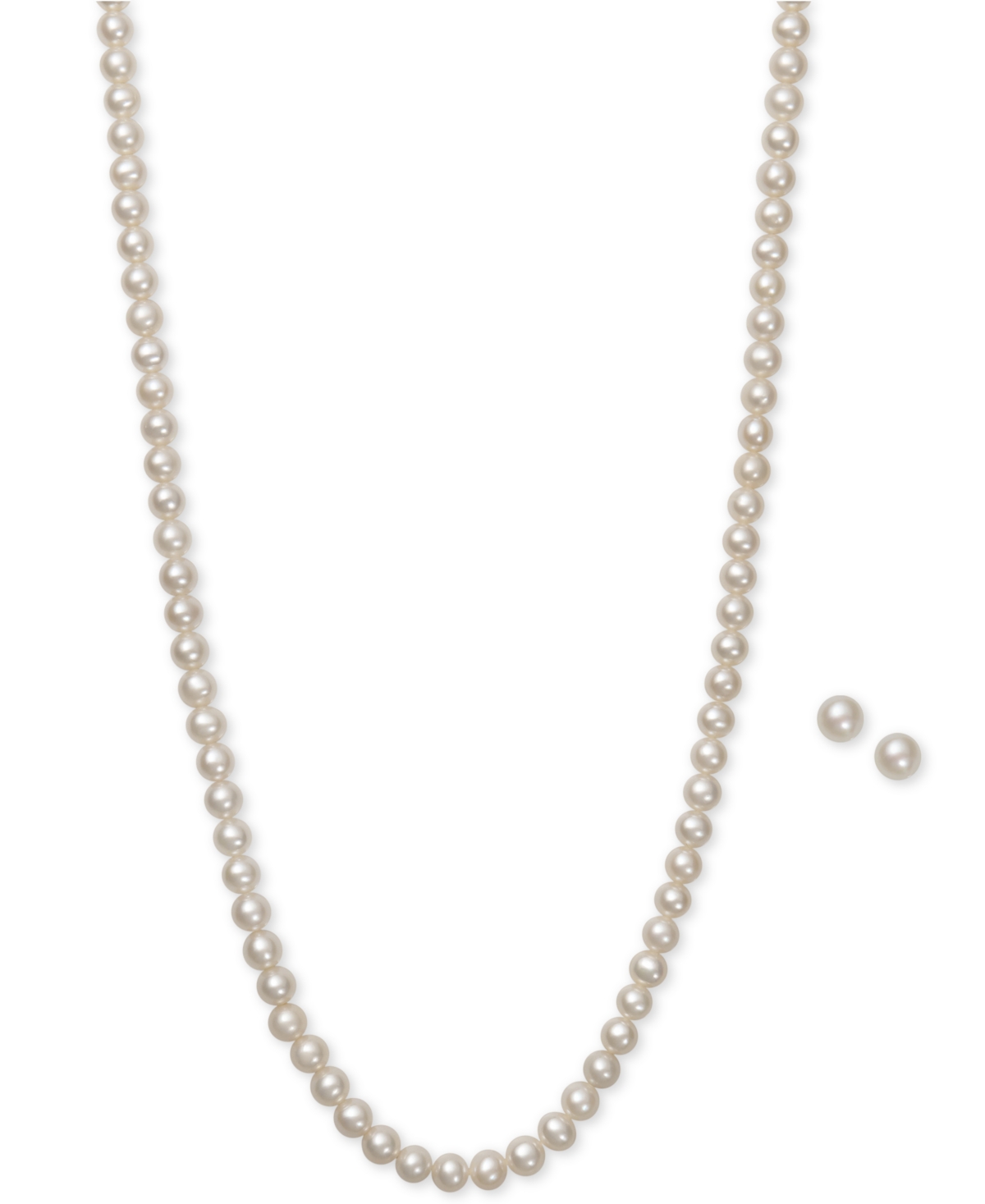 Click here for Cultured Freshwater Pearl (5mm) Necklace and Earri... prices