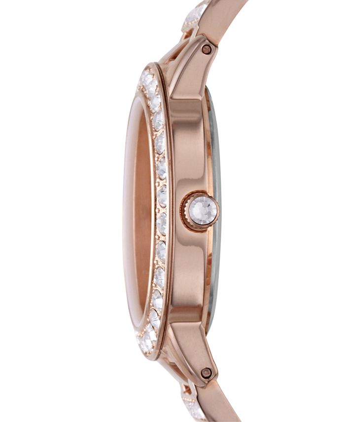 Fossil Women's Jesse Rose Gold-Tone Stainless Steel Bracelet Watch 34mm ...