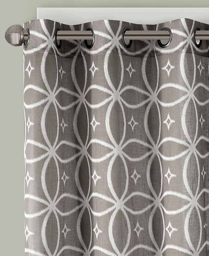 Madison Park Zafar Texture Fret-Print 50" x 84" Window Panel - Macy's
