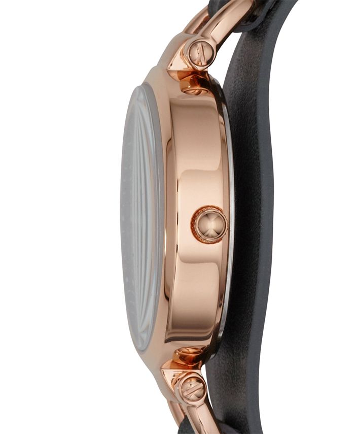 Fossil Women's Georgia Ash Gray Leather Strap Watch 32mm ES3077 - Macy's