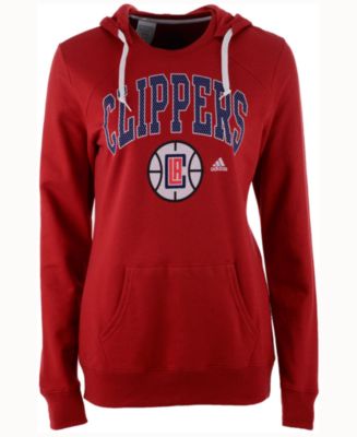 adidas Women's Los Angeles Clippers Mesh Arch Hooded Sweatshirt - Macy's