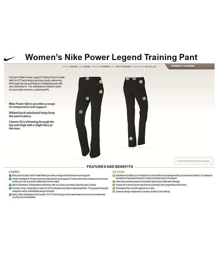 Nike Power Legend Classic Training Pants - Macy's