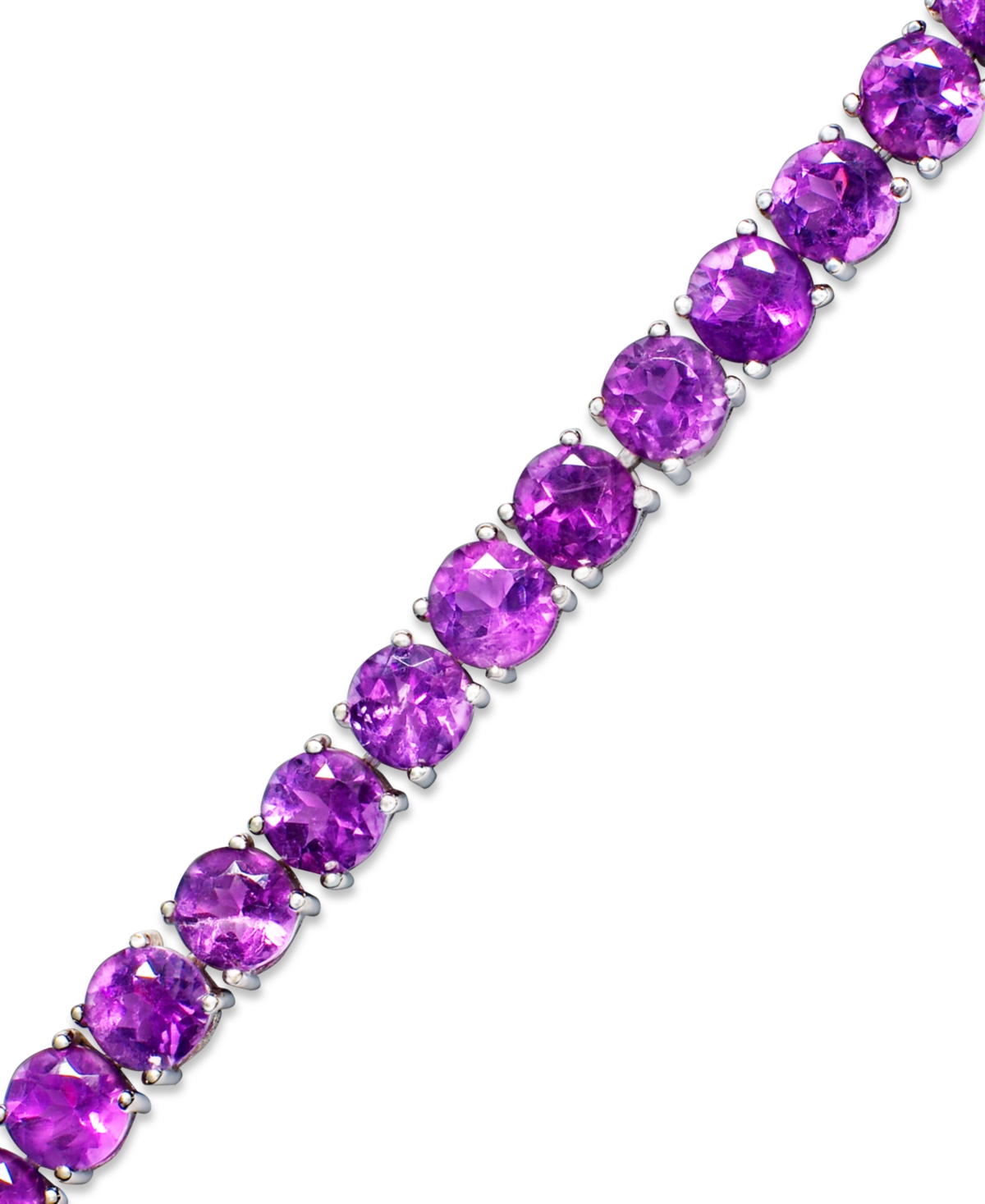 Click here for Amethyst Sterling Silver Bracelet (14 ct. t.w.) (A... prices