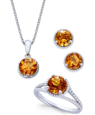 Macy's citrine jewelry store