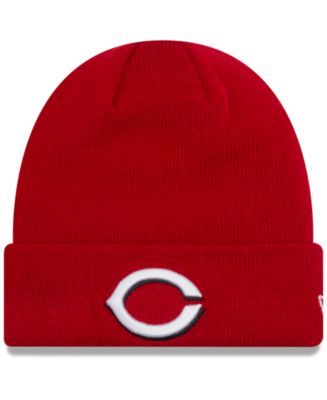 New Era Cincinnati Reds Basic Cuffed Knit Hat - Macy's