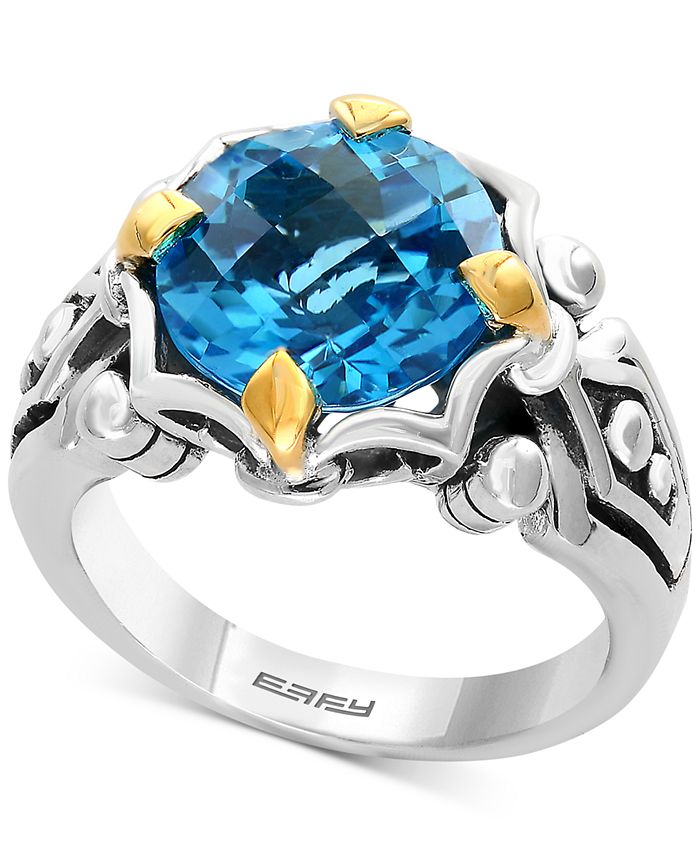 EFFY Collection EFFY® Balissima Blue Topaz Ring (6-1/5 ct. t.w.) in ...