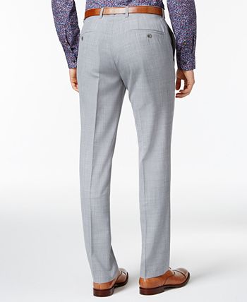 Bar III Men's Light Gray Slim Fit Pants, Created for Macy's - Macy's