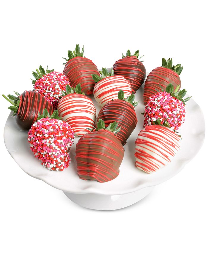 Chocolate Covered Company 12-Pc. Belgian Chocolate-Covered Strawberries ...