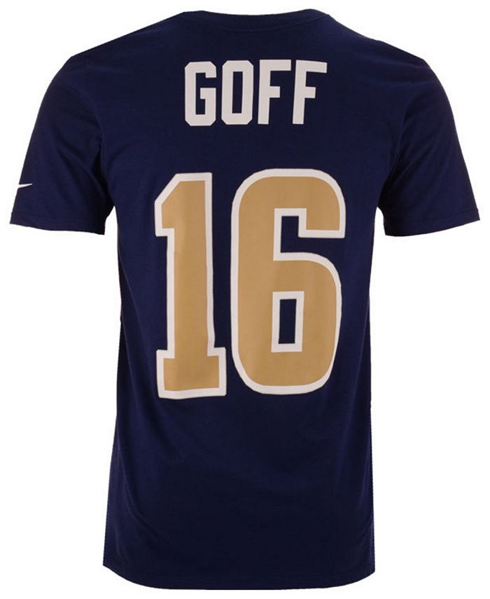 Nike Jared Goff Los Angeles Rams Pride Name and Number T-Shirt, Big ...