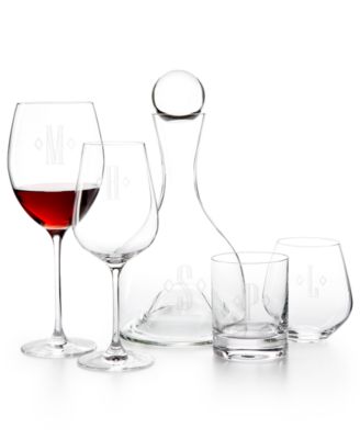 Lenox Tuscany Federal Monogram Glassware Collection - Macy's