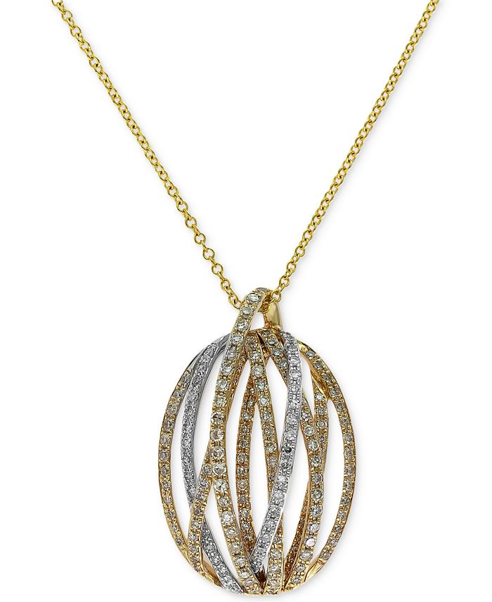 EFFY Collection Duo by EFFY® Diamond Pendant Necklace (5/8 ct. t.w.) in ...