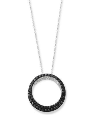 Caviar by EFFY® Diamond Pendant Necklace (5/8 ct. t.w.) in 14k White ...