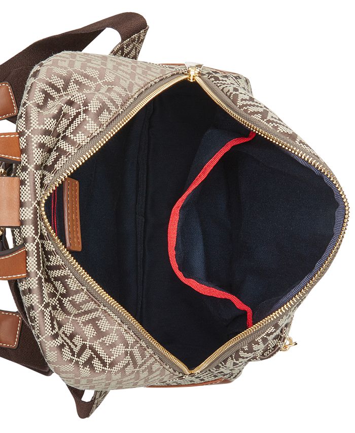 Tommy Hilfiger Jaden Monogram Jacquard Backpack - Macy's