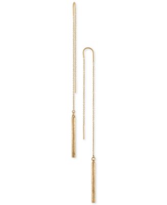 RACHEL Rachel Roy Gold-Tone Threader Earrings - Macy's