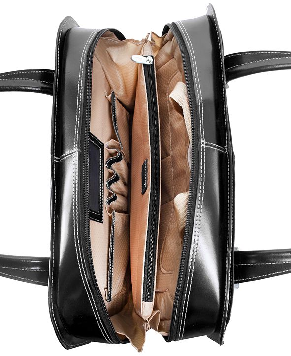 McKlein Oak Grove Leather Laptop Briefcase & Reviews - Laptop Bags ...