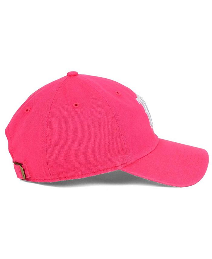 '47 Brand Women's Boston Red Sox Pink/White Clean Up Cap - Macy's