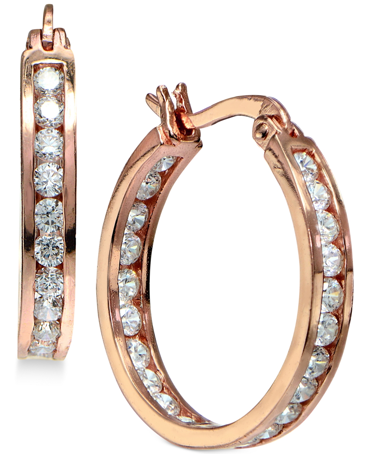 Click here for Giani Bernini Small Cubic Zirconia Inside Out Hoop... prices