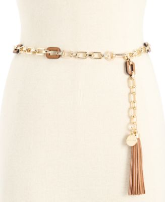 MICHAEL Michael Kors Square Chain Belt - Macy's