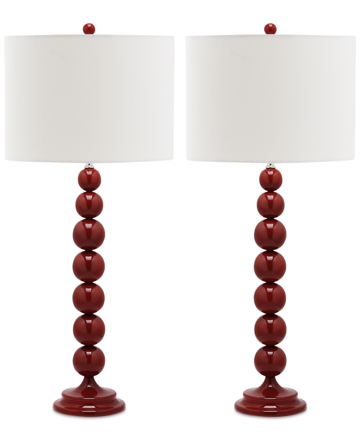 Click here for Safavieh Set of 2 Irene Table Lamps - Red prices