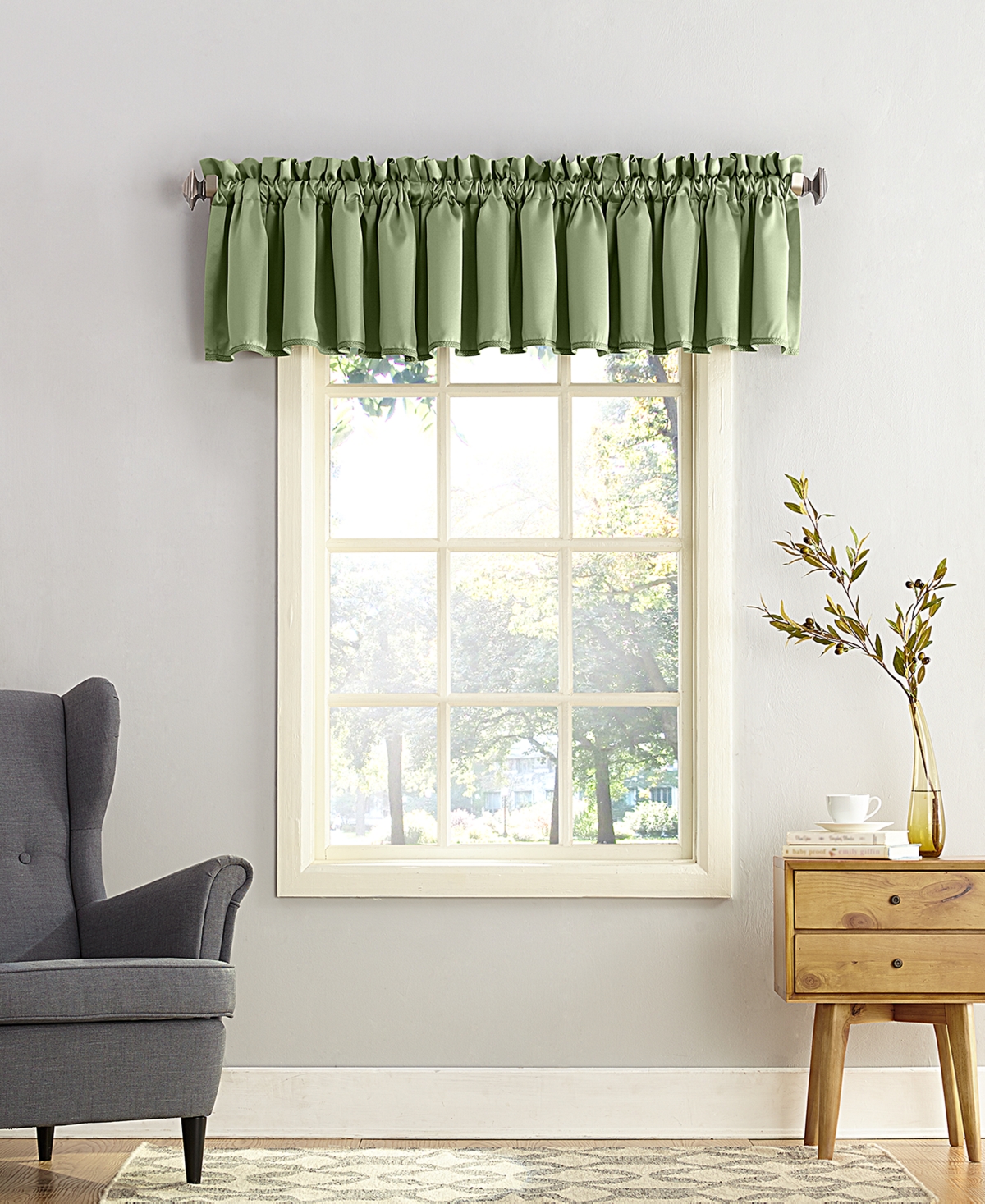 Click here for Grant Room Darkening Rod Pocket Curtain Valance -... prices
