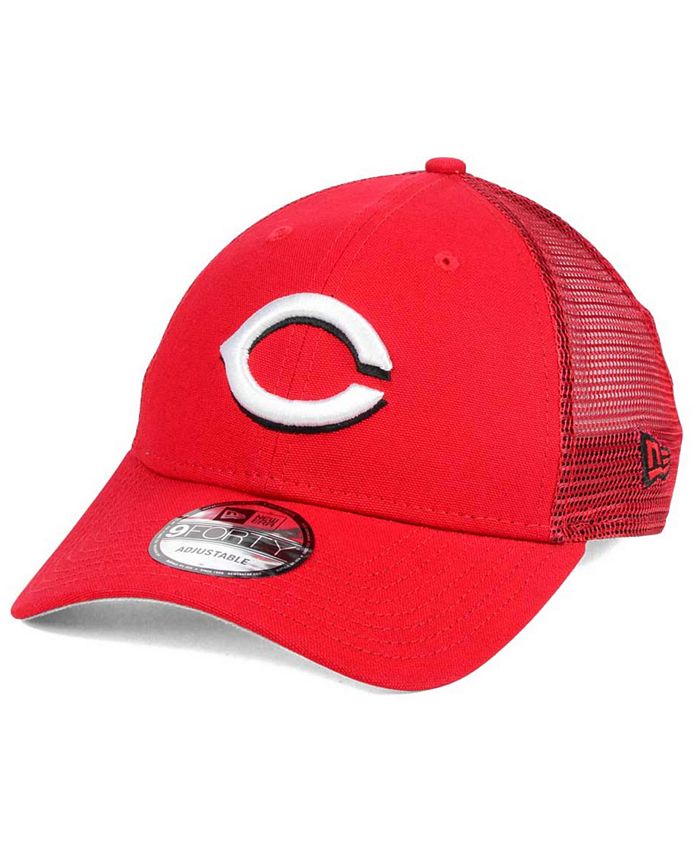 New Era Cincinnati Reds Team Trucker Patch 9FORTY Snapback Cap - Macy's