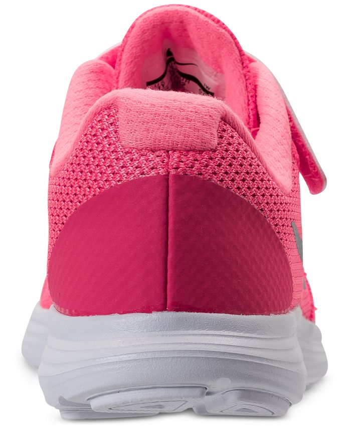 Nike Little Girls' Revolution 3 Stay-Put Closure Running Sneakers from ...