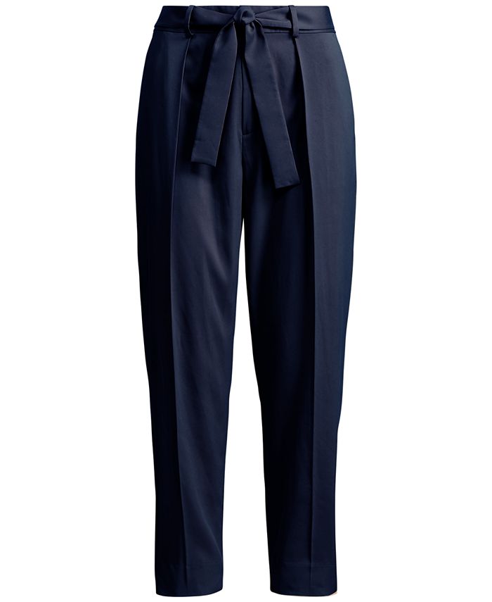 Polo Ralph Lauren Twill High-Rise Pants - Macy's