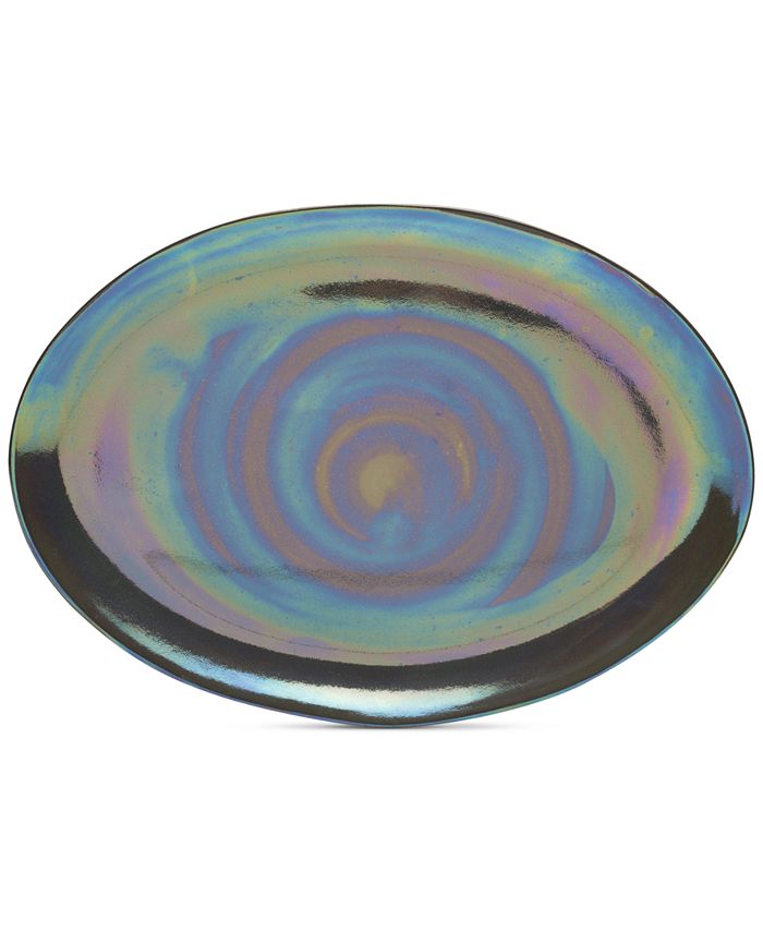 Mikasa Coronado Graphite Boxed Oval Platter - Macy's