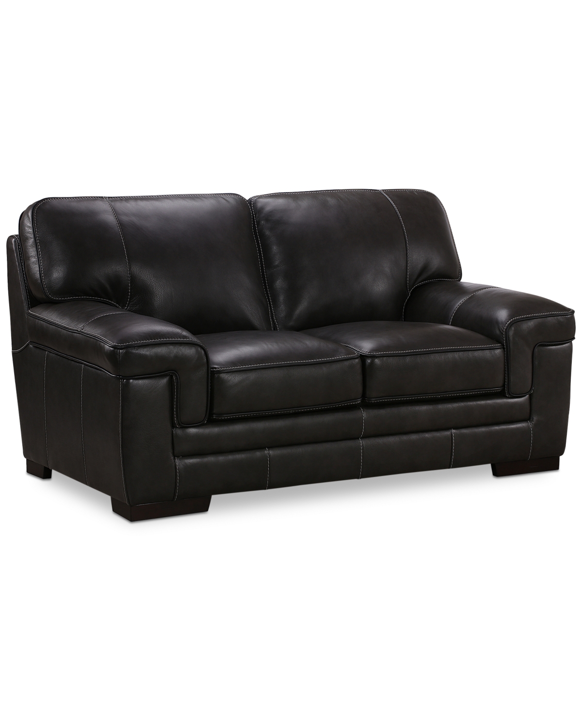 Click here for Myars 69 Leather Loveseat  Created for Macys - Cha... prices