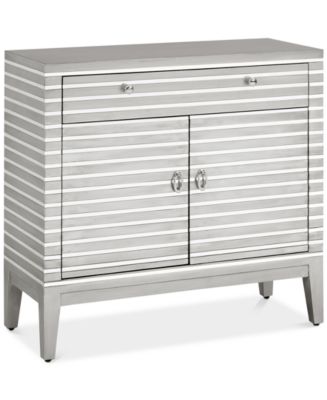 Remington Mirror Stripe Accent Chest, Quick Ship - Macy's