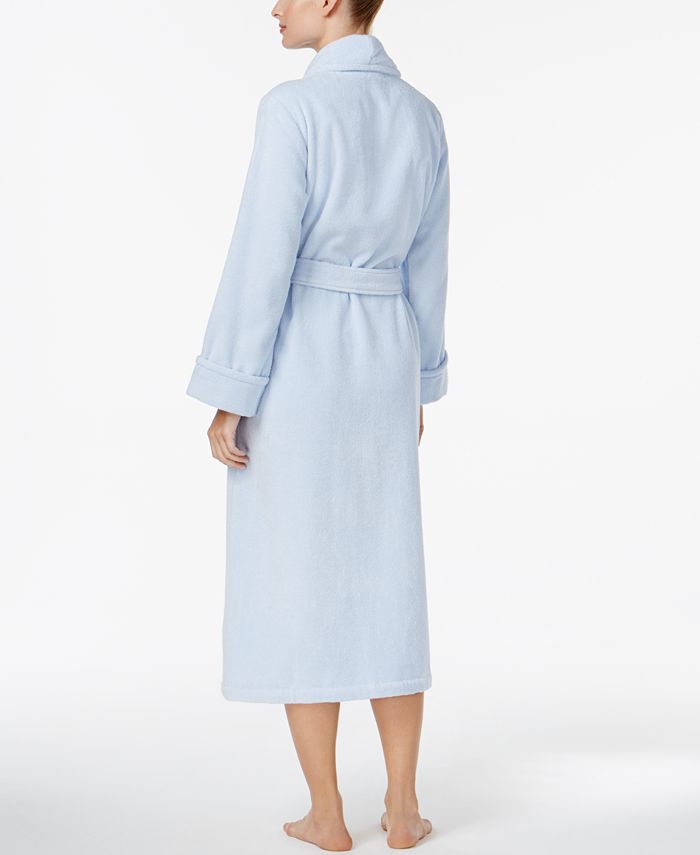 Charter Club Luxe Cotton Terry Long Wrap Robe, Created for Macy's - Macy's