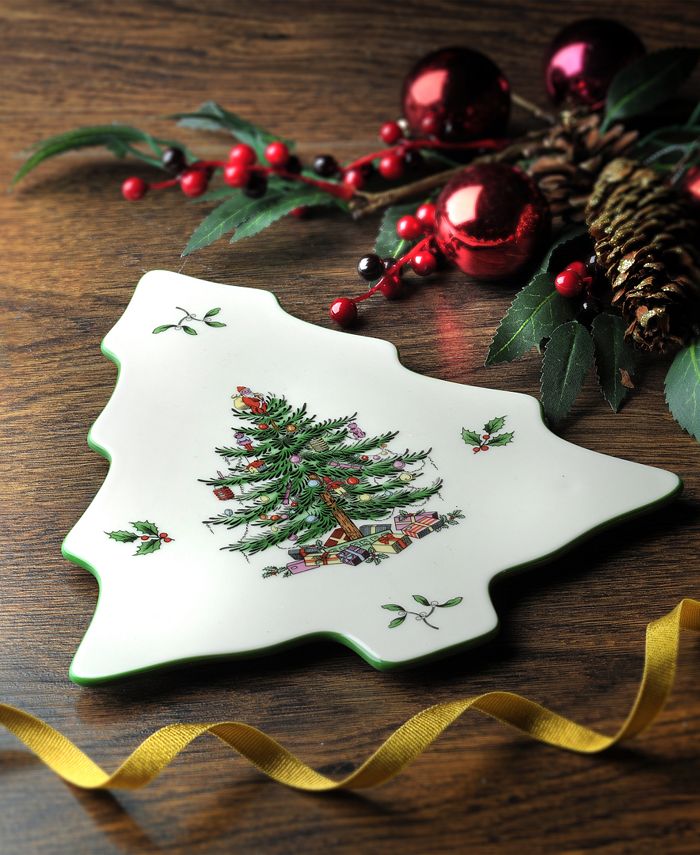 Spode Christmas Tree Trivet - Macy's