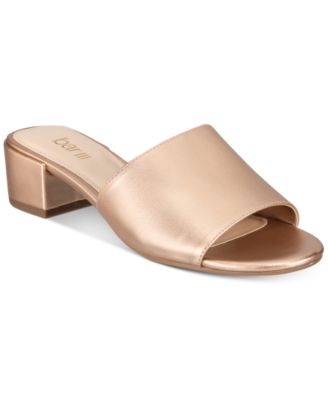 Bar III Jane Block-Heel Slide Sandals, Created for Macy's - Macy's