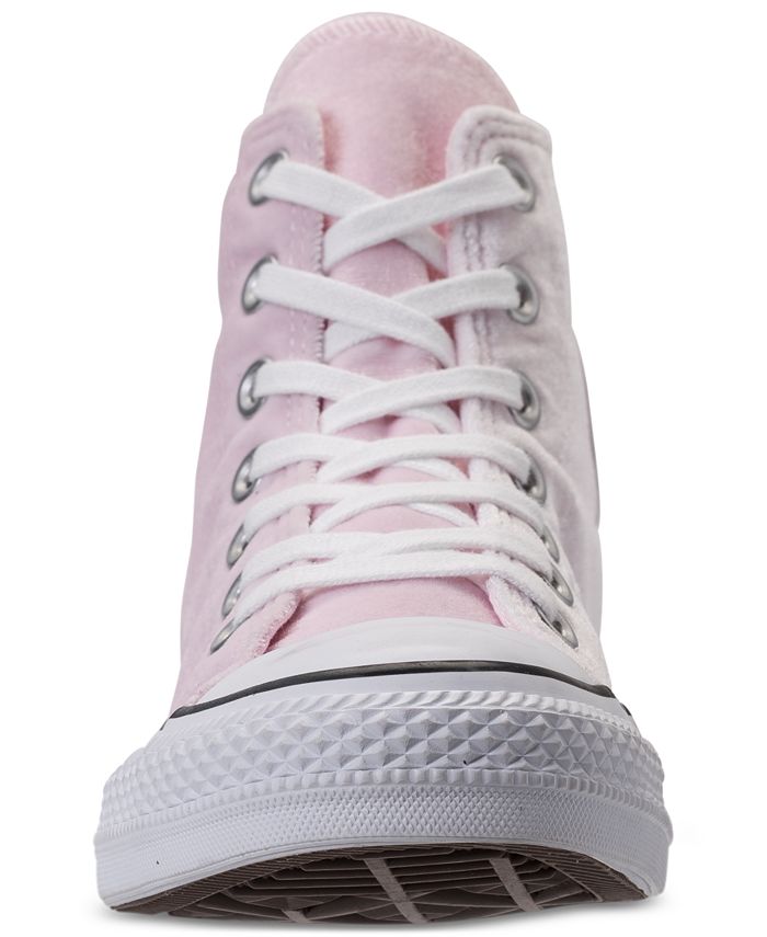 Converse Women's Chuck Taylor Hi Velvet Casual Sneakers from Finish ...
