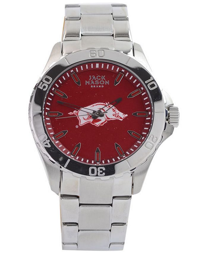 Jack Mason Men's Arkansas Razorbacks Color Sport Bracelet Watch - Macy's