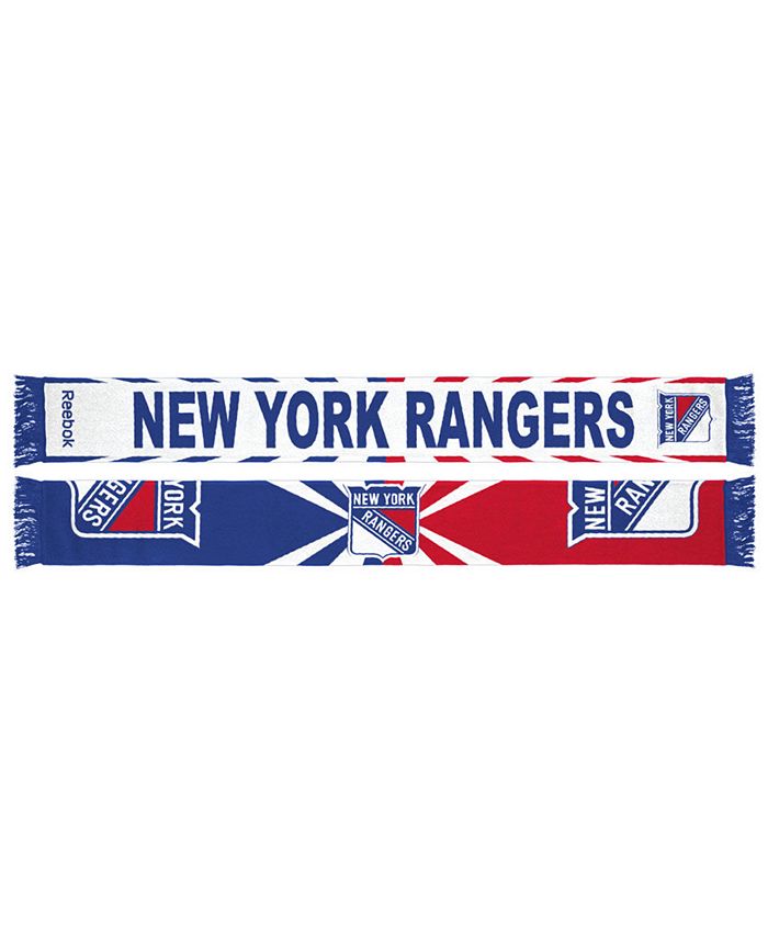 Reebok adidas New York Rangers Jacquard Wordmark Scarf - Macy's