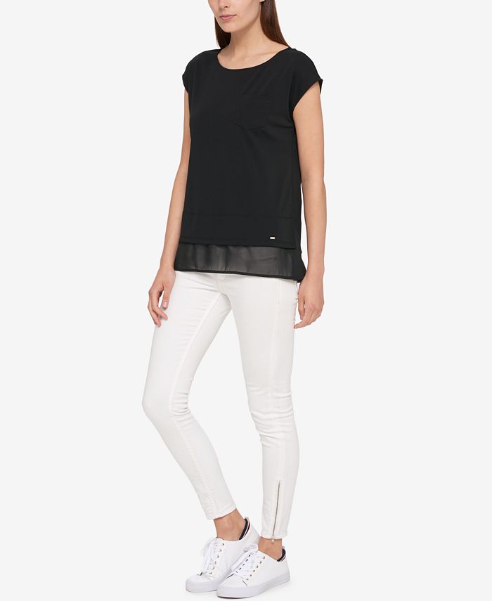 Tommy Hilfiger Layered-Look T-Shirt, Created for Macy's - Macy's