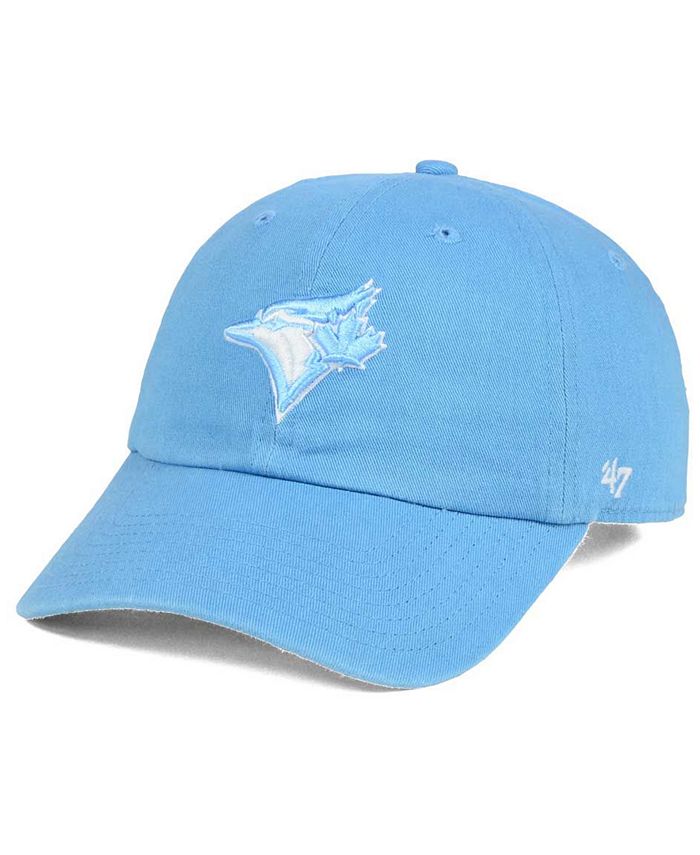 '47 Brand Women's Toronto Blue Jays Powder Blue/White CLEAN UP Cap - Macy's