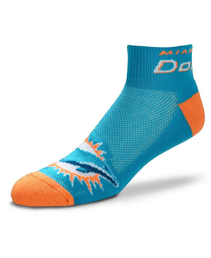 For Bare Feet Miami Dolphins The Cuff Ankle Socks - Macy's