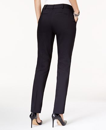 JM Collection Petite Rivet-Pocket Straight-Leg Pants, Created for Macy ...