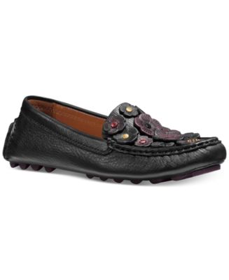 COACH Tea Rose Crosby Moccasin Flats - Macy's