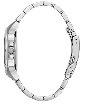 Bulova Men's Stainless Steel Bracelet Watch 43mm 96C107 - Macy's