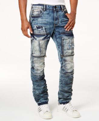 Heritage America Men's Ripped Zipper Jeans - Macy's