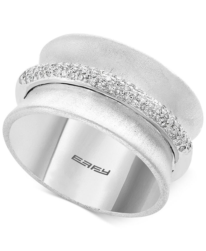 EFFY Collection Balissima by EFFY® Diamond Concave Statement Ring (1/4 ...