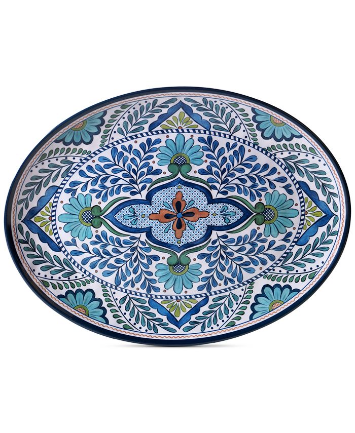 Certified International Talavera Melamine Oval Platter - Macy's
