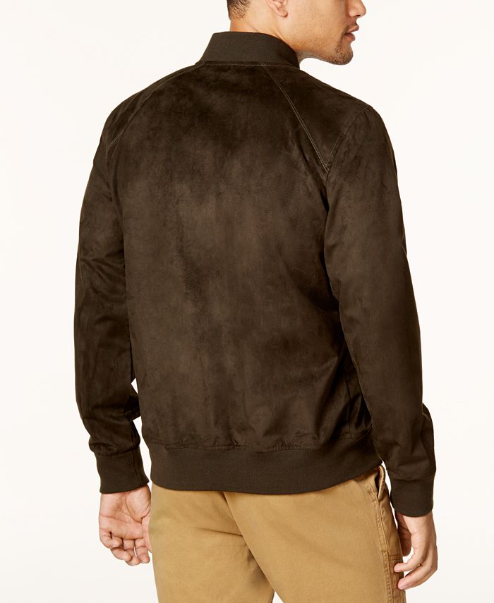 American Rag Men's Faux Suede Bomber Jacket, Created for Macy's - Macy's
