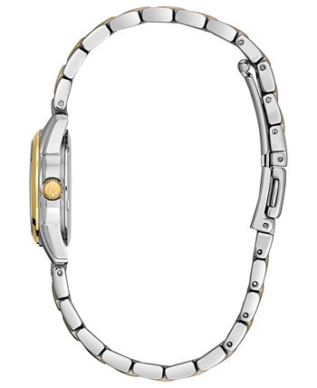 Bulova Women's Two Tone Stainless Steel Bracelet Watch 20mm 98M105 - Macy's