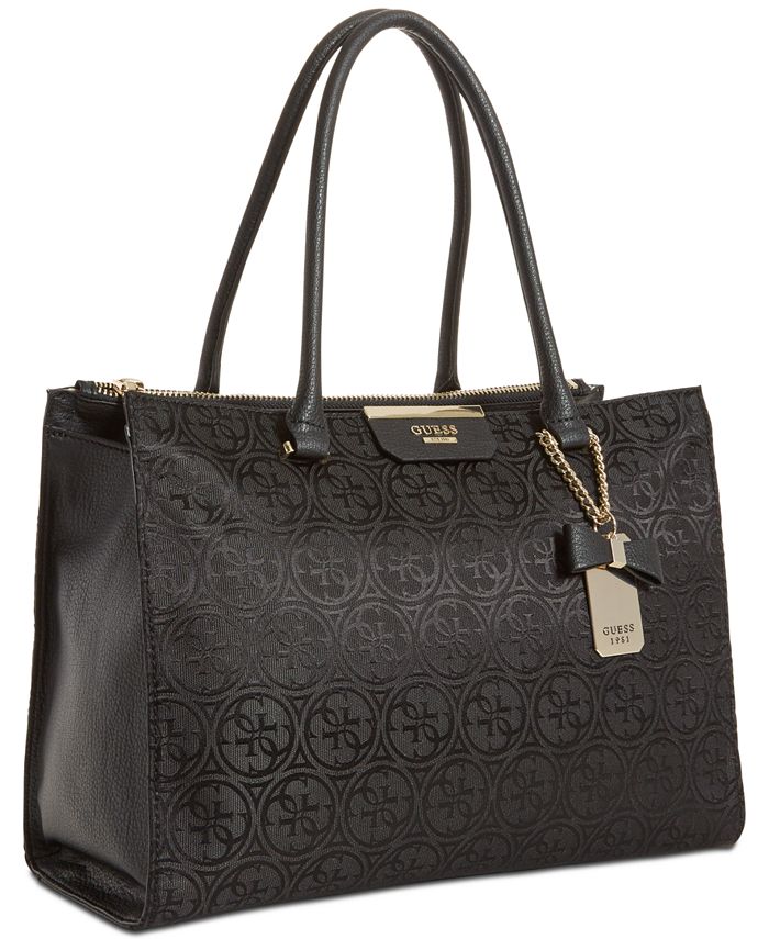 GUESS Ryann Society Satchel - Macy's