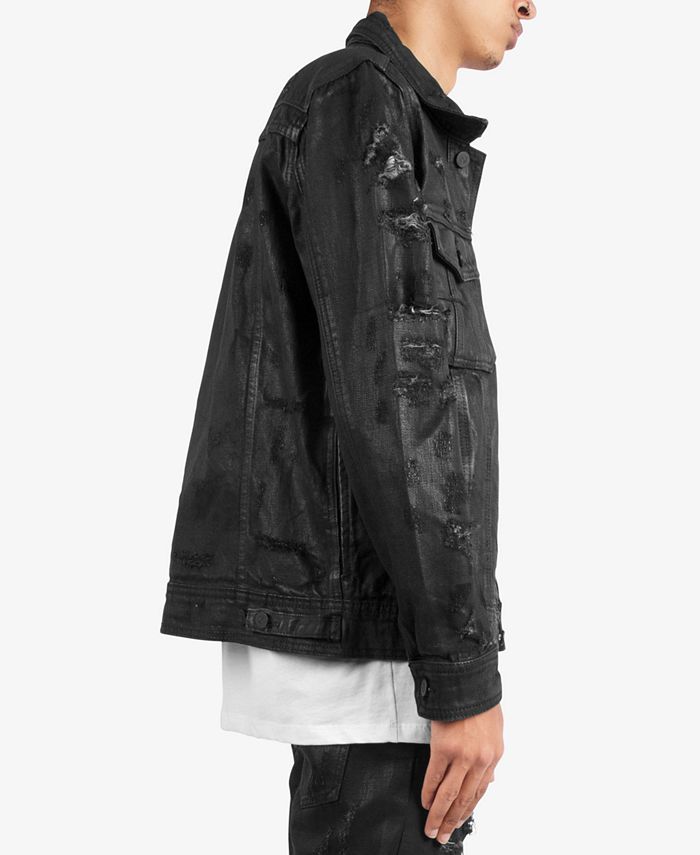 DOPE Men's Ripped Denim Jacket - Macy's